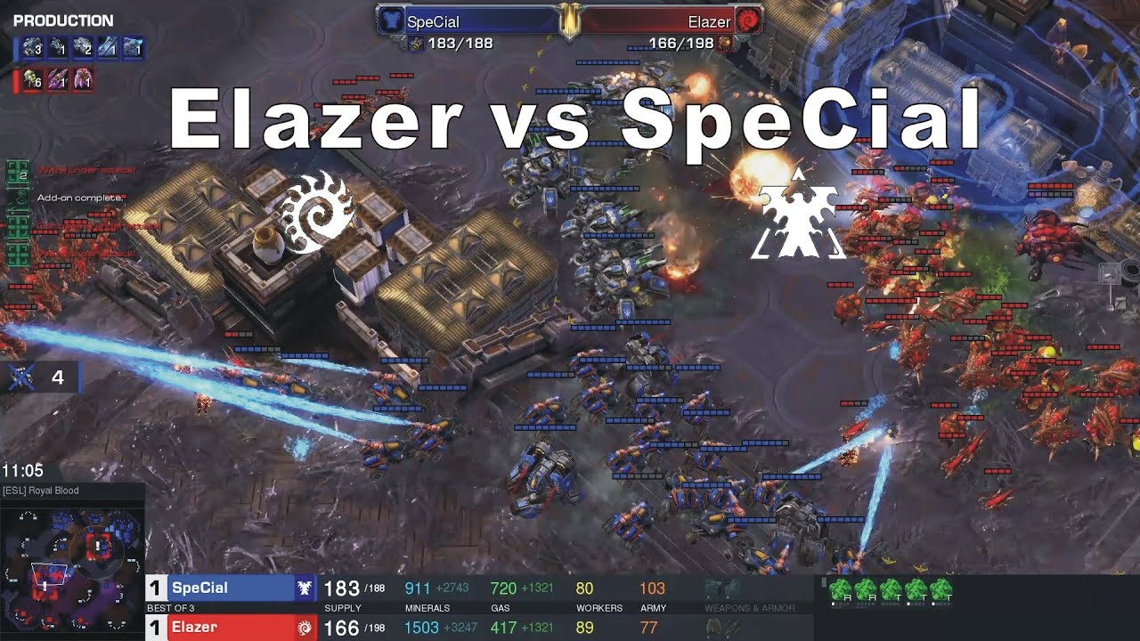 Starcraft II IEM Katowice 2023 Feb9 Elazer(Z) v SpeCial(T) Game 2 MAPS ...