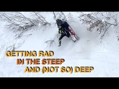 EXTREME SLEDDING IN THE STEEP AND (NOT SO) DEEP - YouTube