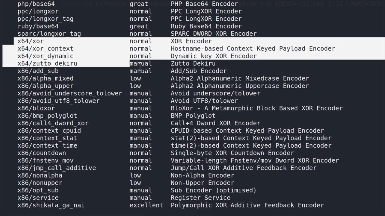091 Advance Msfvenom Usage - YouTube