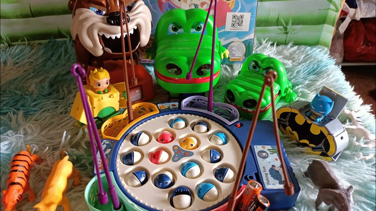 Let's play Fishing Game Toy Asmr with Crocodile Dentist #fun #play # ...