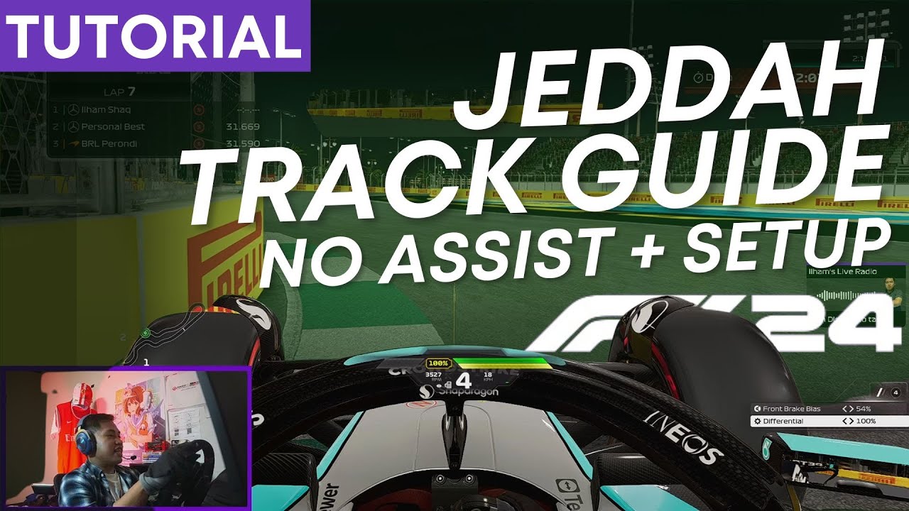 Jeddah F1 24 Track Guide Tanpa Assist + Setup (Saudi Arabia) - YouTube