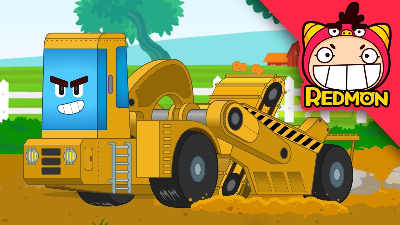 Make a Scraper | Vehicle Assembly | 4K cartoon | REDMON - YouTube