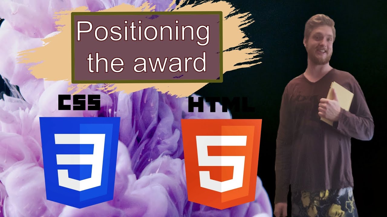 Lesson 77. Positioning the award. HTML for beginners - YouTube