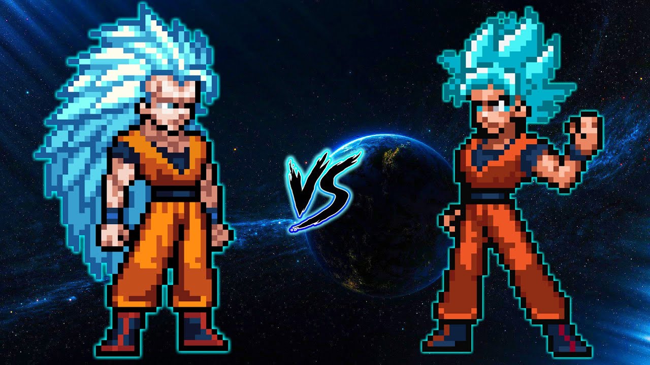 💀GOKU SSJ 3 BLUE VS GOKU JUS V2 IN JUMP FORCE MUGEN - YouTube