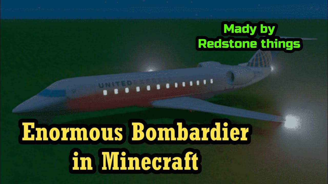 I made an enormous bombardier in Minecraft !! - YouTube