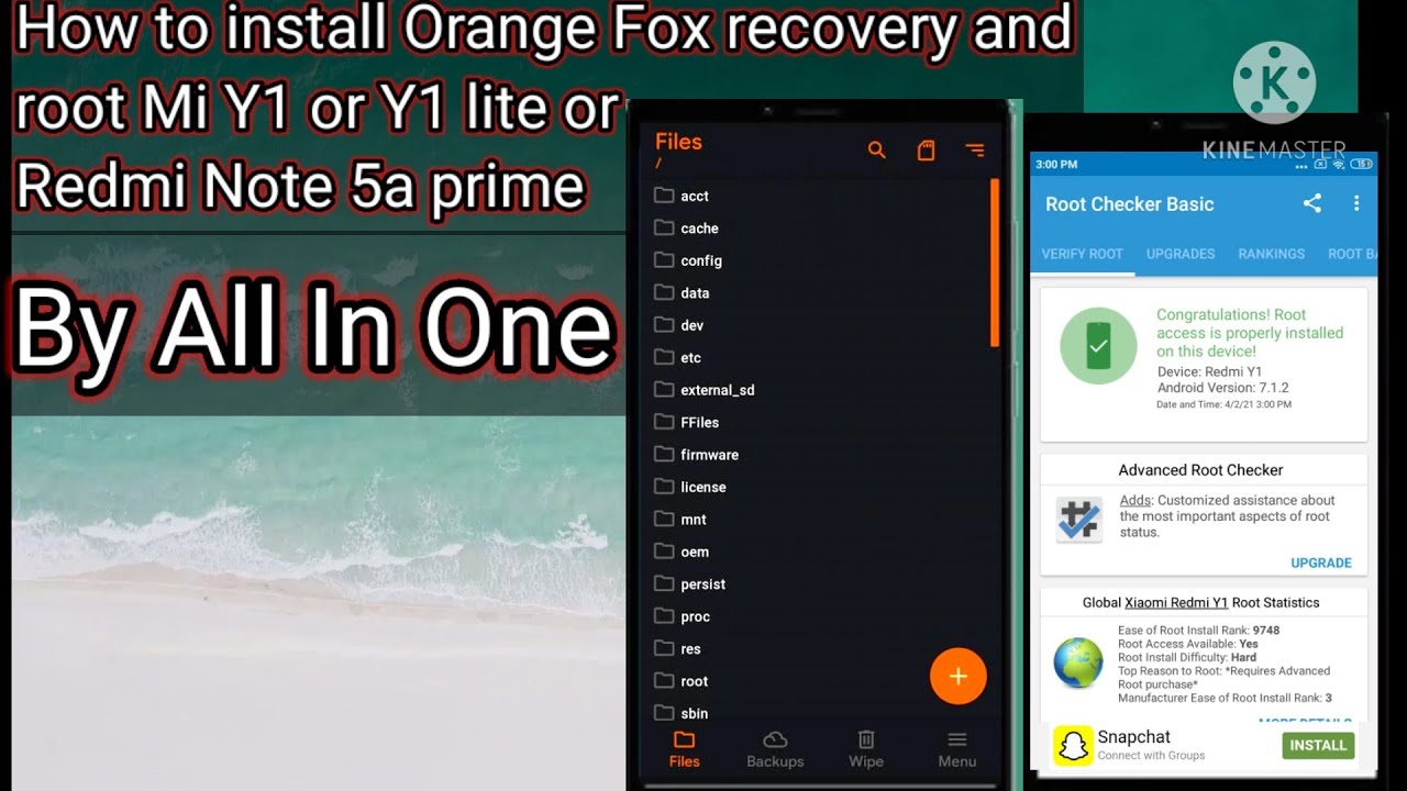 How to install orange fox recovery and root Mi Y1 or Y1 Lite or Redmi ...