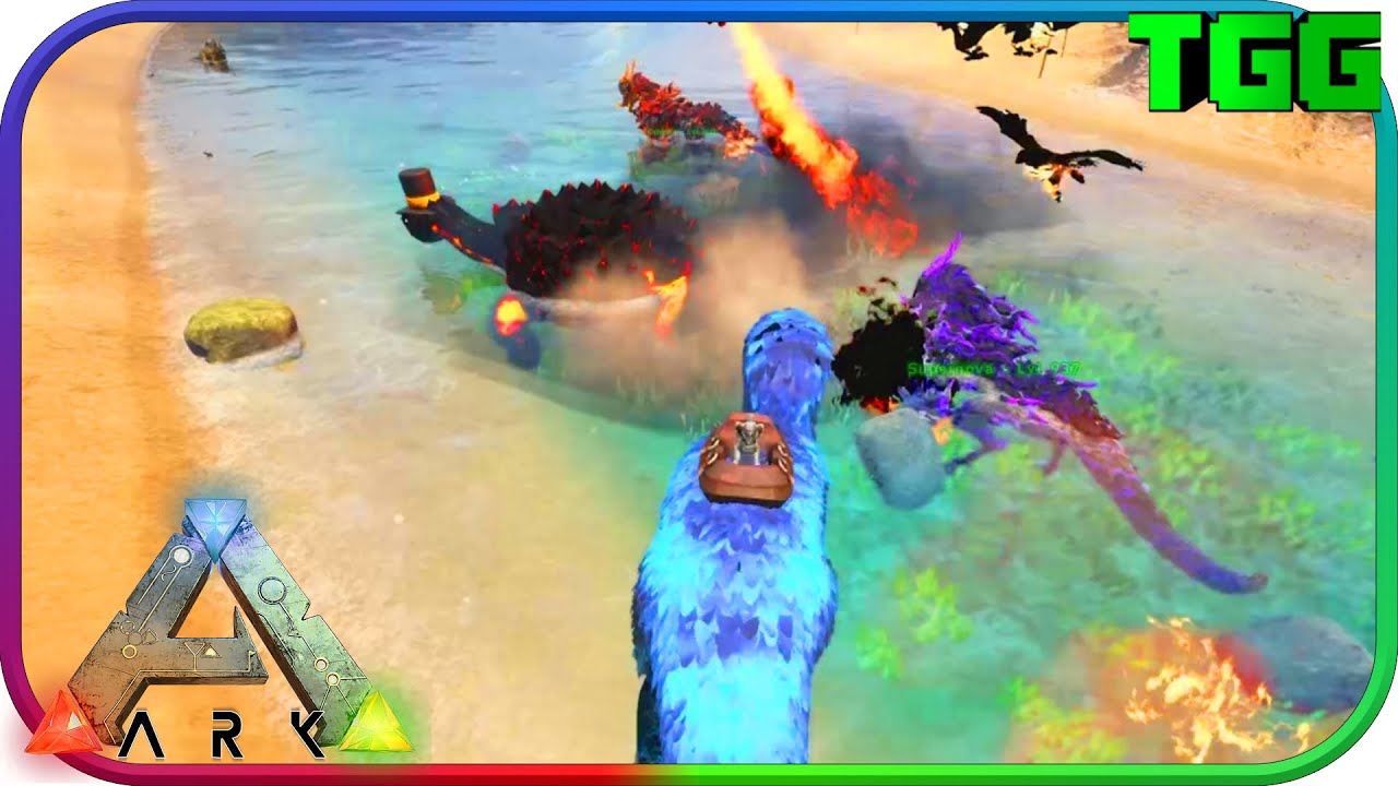 Ark Survival Evolved | Epic Group Warden Battles, Wyvern Battles ...
