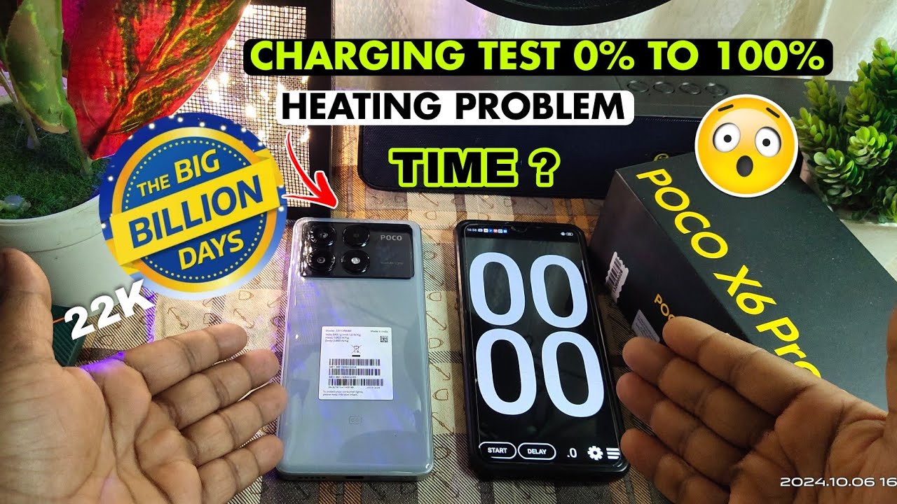 Flipkart BBD Poco X6 Pro 5G Full Charging Test 5000mah Battery 🔋 With ...