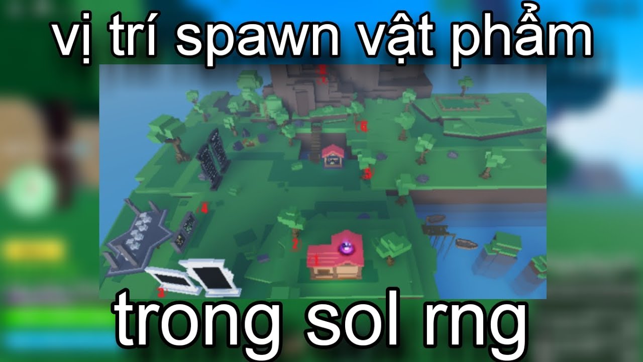 tất cả vị trí spawn vật phẩm trong sol rng - YouTube