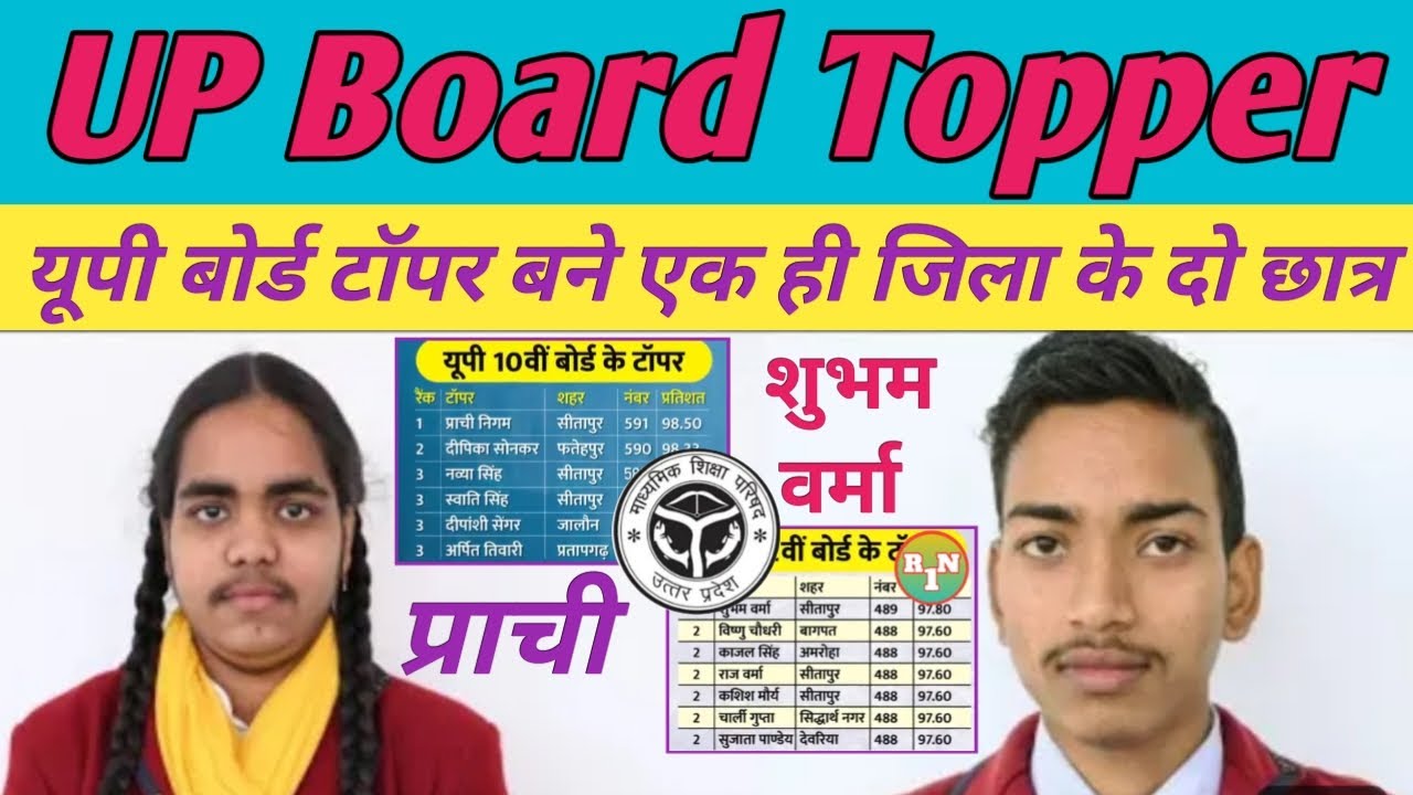 UP Board Topper 2024 / UP board Intermediate topper / UP board High ...