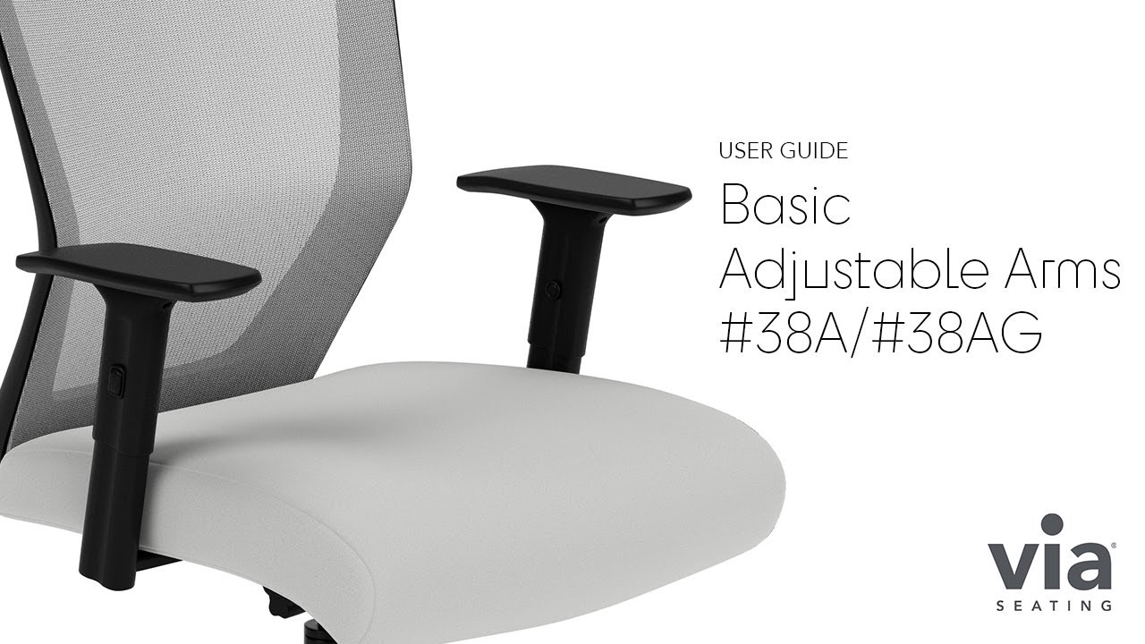 38A/38AG Adjustable Arms user guide | Via Seating - YouTube