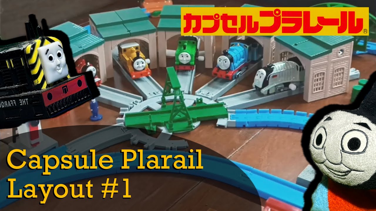 Capsule Plarail Layout Trains Running Session | Thomas and Friends ...