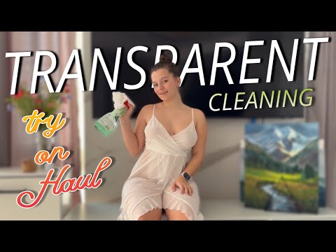 [4k Housewife] ♥️ Transparent Cleaning | how to Clean Kitchen | try on Haul