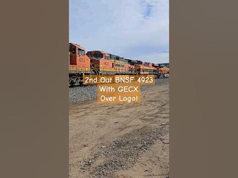GECX over BNSF Logo, 2nd Out H2 BNSF 4923! - YouTube