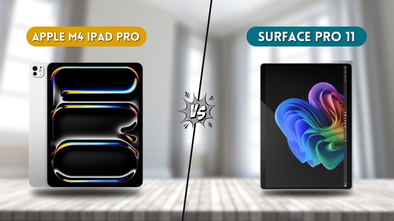 M4 iPad Pro vs Surface Pro 11: Ultimate Tablet Battle! - YouTube