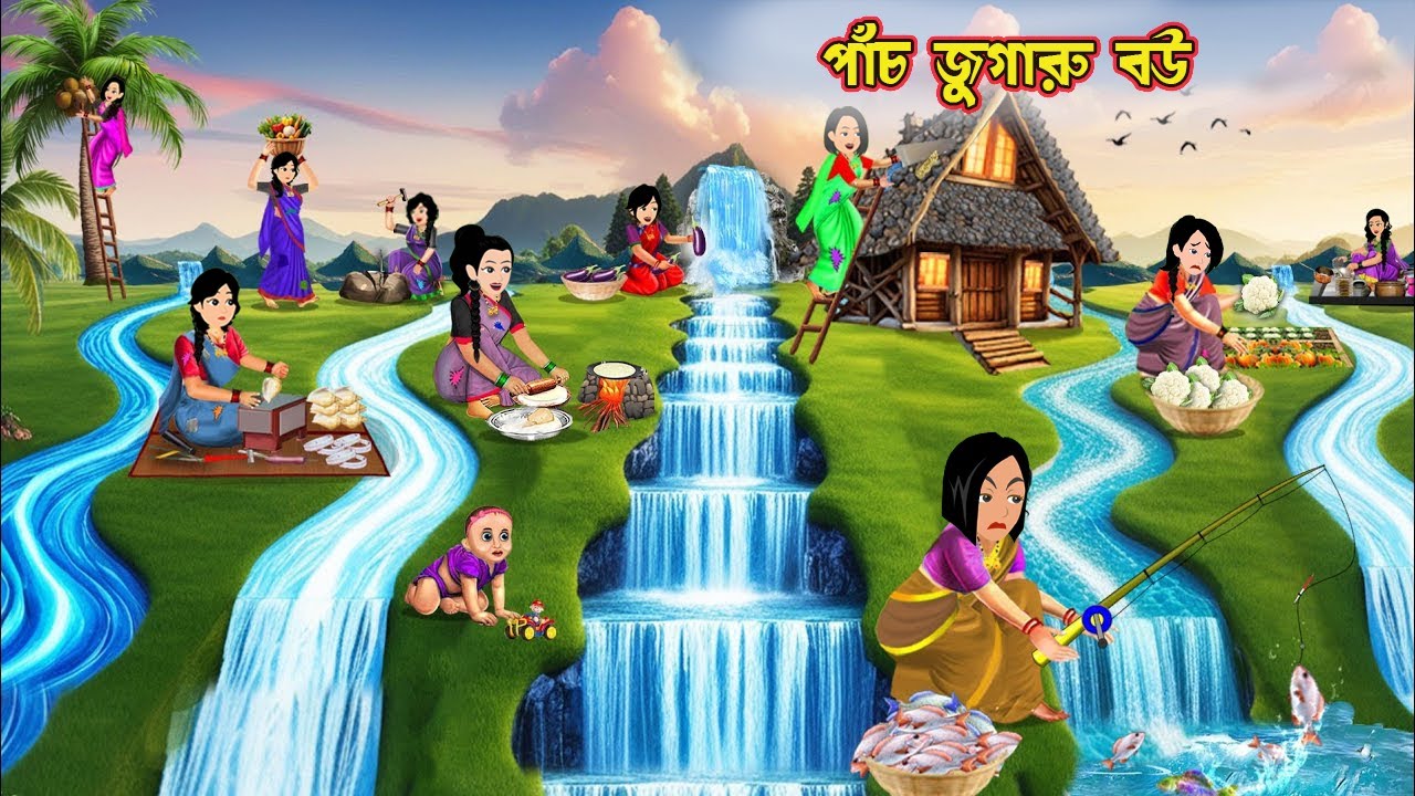 পাঁচ জুগারু বউ Pach Jugaru Bou | Cartoon Bangla Cartoon | Bangla ...