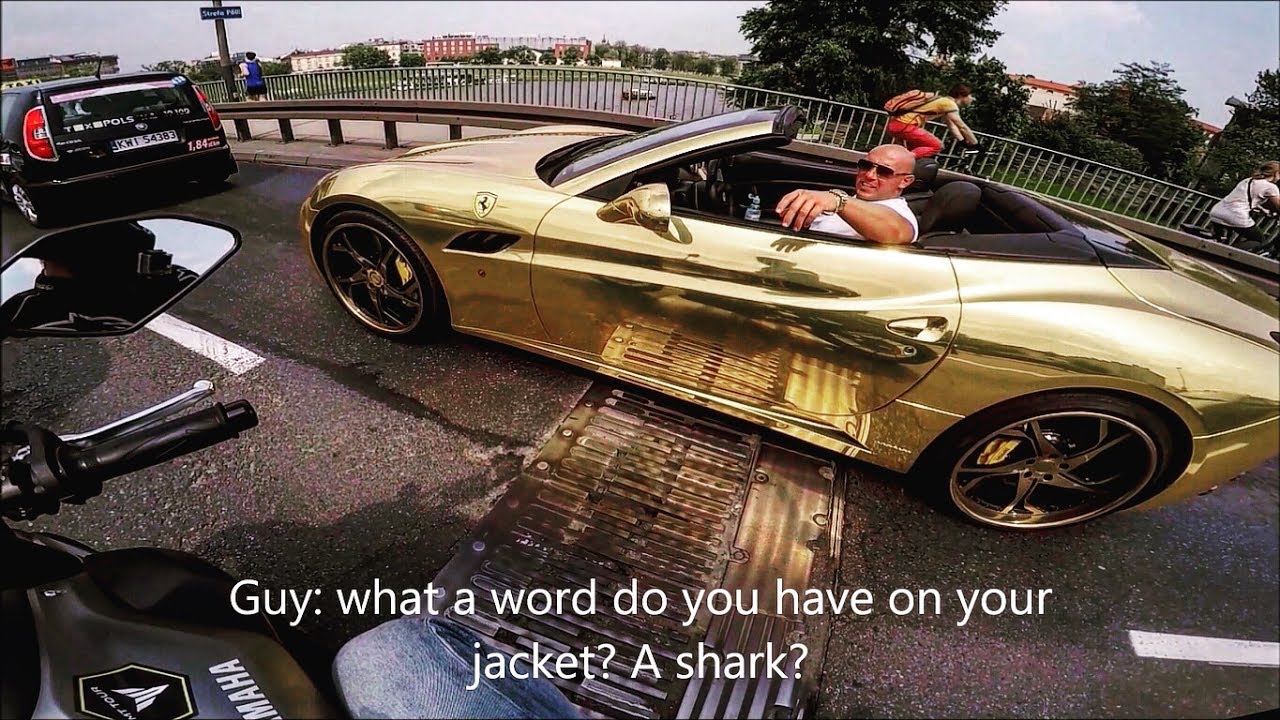 Golden Ferrari, girls, motorcycles etc... :D [english subs] - YouTube