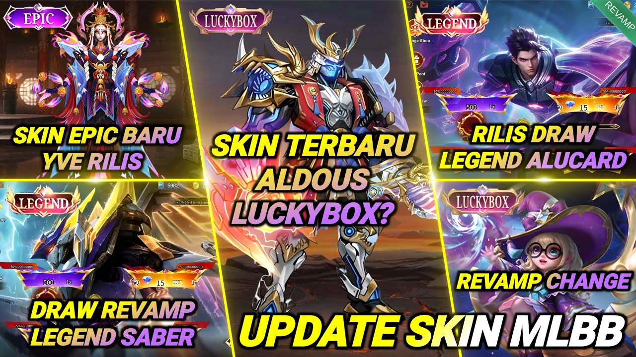 SKIN ALDOUS LUCKYBOX ? EPIC YVE TERBARU, DRAW EVENT LEGEND ALUCARD ...