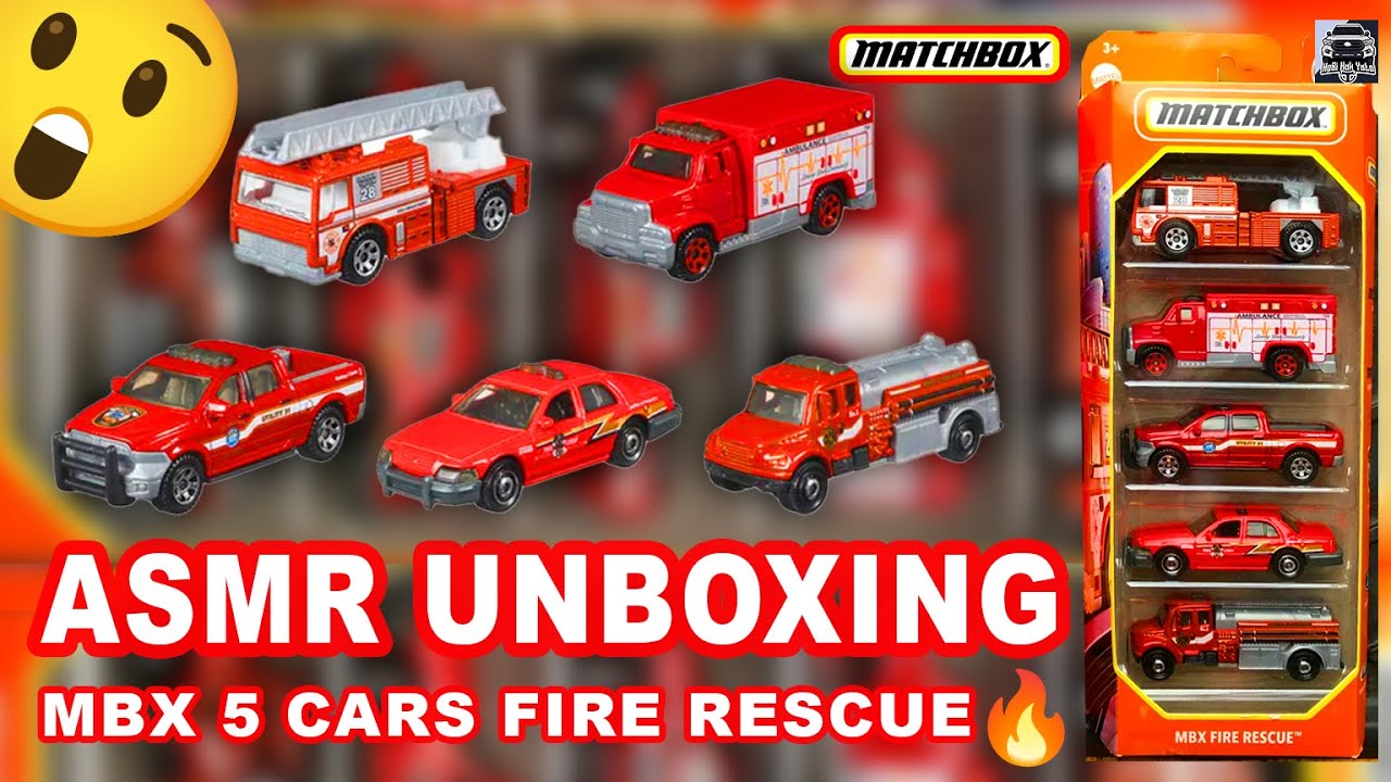 ASMR UNBOXING MATCHBOX 5 Cars | MBX FIRE RESCUE - YouTube