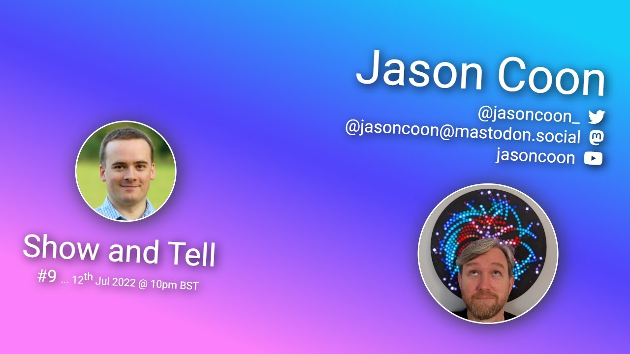 Jason Coon - Show-and-Tell #009 - YouTube