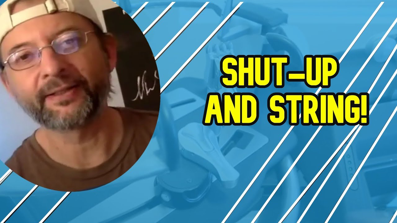 Stringing a tennis racket start to finish using a 2 piece method on a ...