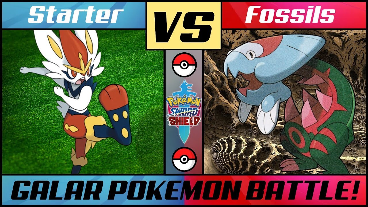 Galar Battle: STARTER vs FOSSILS (Pokémon Sword/Shield) - YouTube