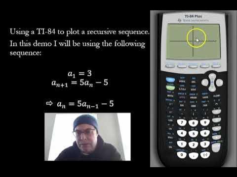 Using a TI-84 graphing calculator to plot a recursive sequence - YouTube