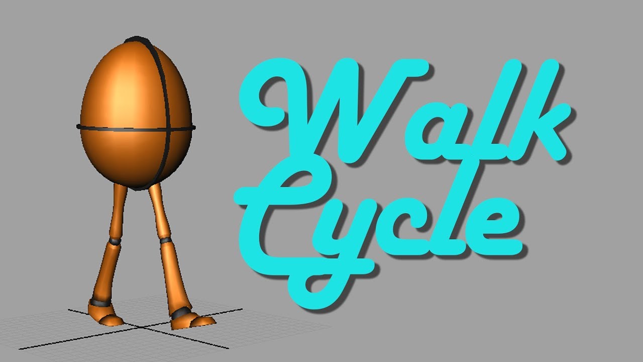Ball with legs walkcycle - YouTube