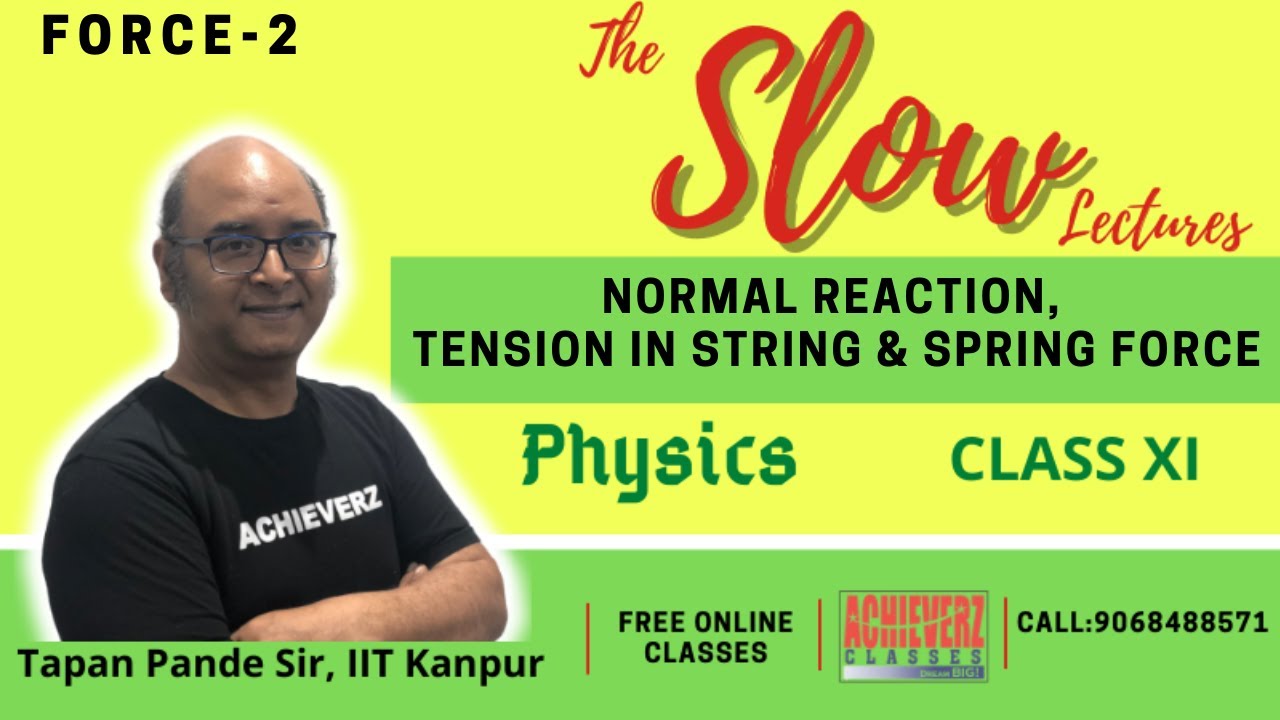Class 11 | Physics | Force | Normal Reaction, Tension & Spring Forces ...