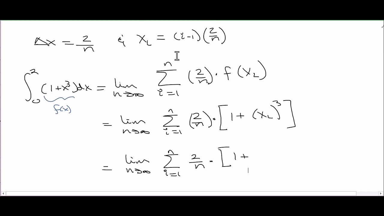 Riemann Sums Review Part 2 - YouTube