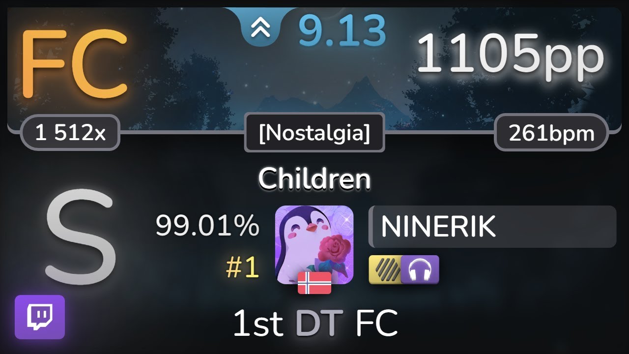 🔴 9.1⭐ NINERIK | Rameses B - Children [Nostalgia] +HDNC 99.01% FC #1 ...
