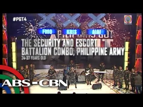 Soldier-musicians wow crowd on 'PGT 4' - YouTube