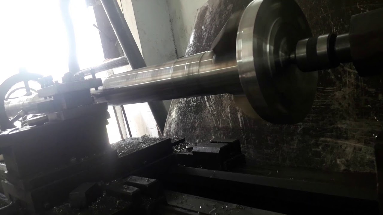 Long shaft machining - YouTube
