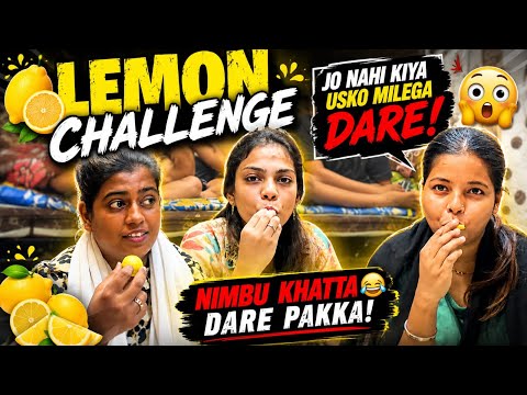 Lemon Challenge 😂| Afshu Or Rani Khala Ko Mila Dare😱| Five Souls Vlog 🫂