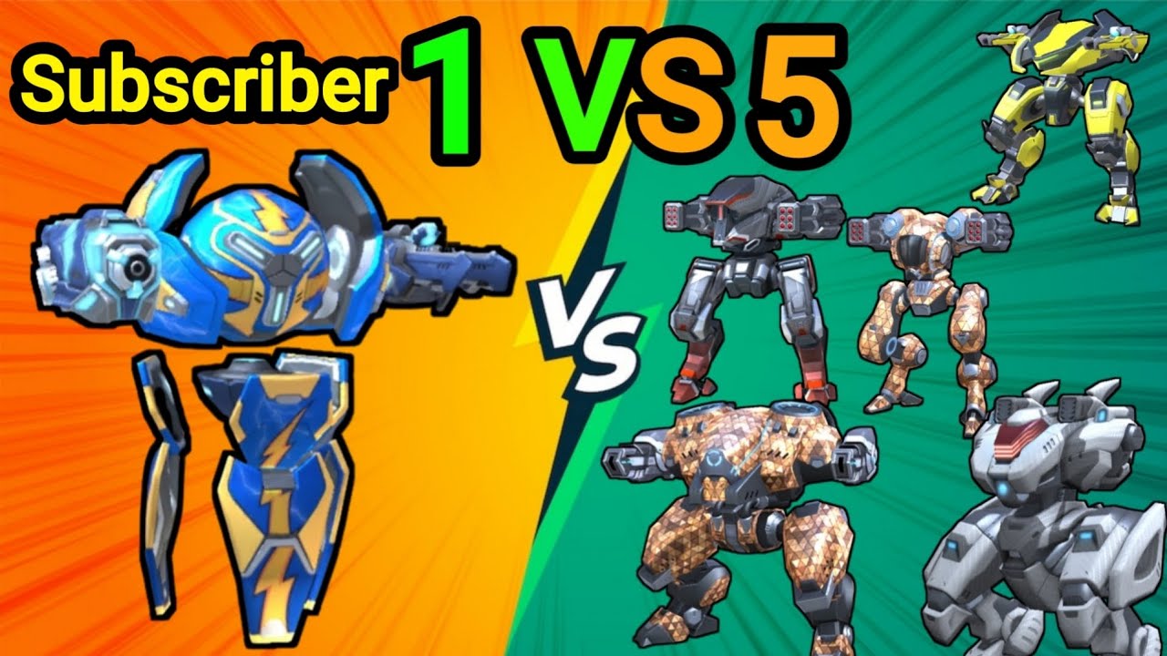Most Dangerous 1v5 in Mech Arena 🤯 #mecharena #custom #gaming - YouTube