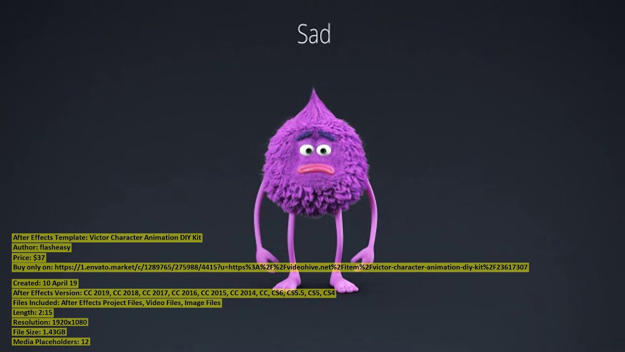 Victor Character Animation DIY Kit | After Effects Template | VideoHive ...