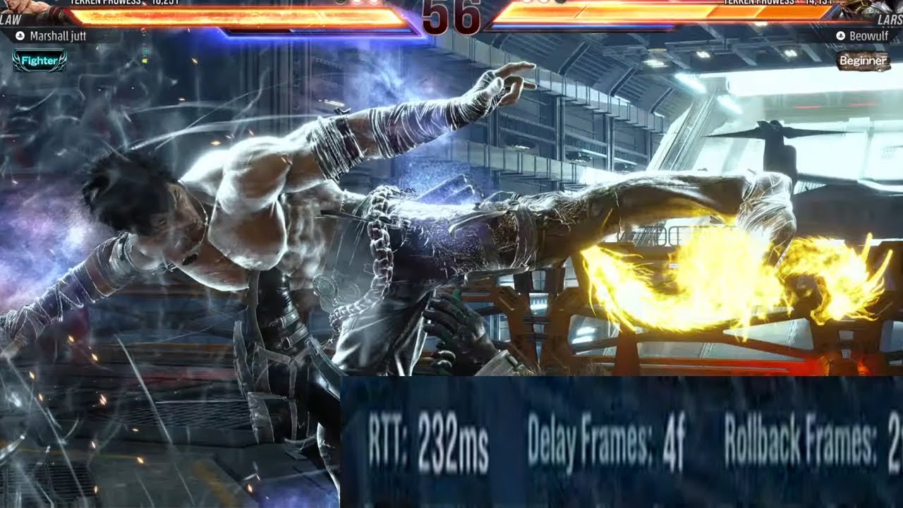 Tekken 8 Running Smoothly Even at 232 ms Ping 😮 - YouTube