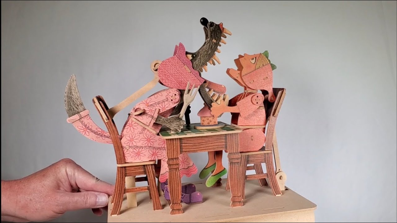 Little Red Riding Hood Working Automaton Kit By Clockwork Dreams - YouTube
