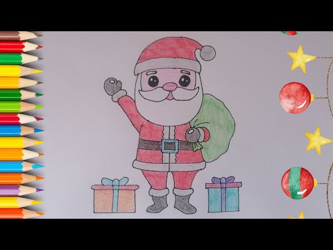 How to Draw a Santa Claus | Santa Claus Drawing for Kids and Toodlers ...