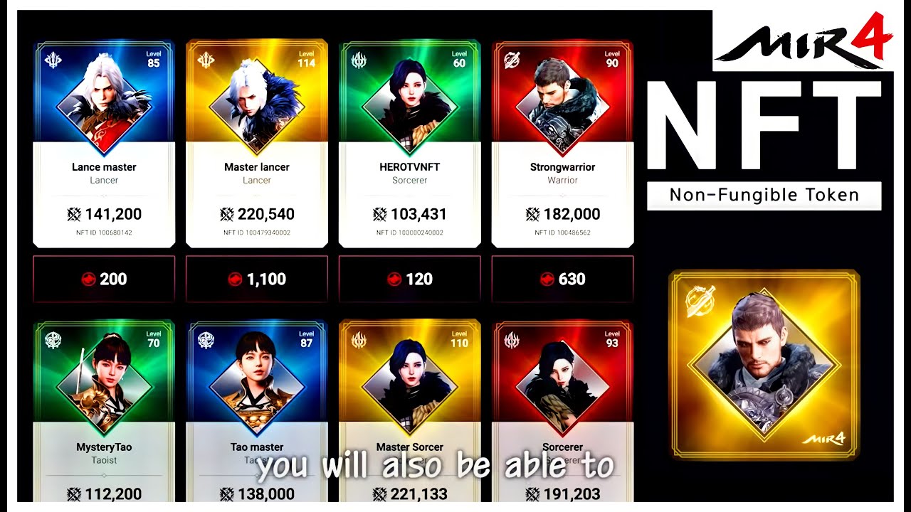 MEGA ATUALIZAÇÃO - MIR4 | Personagens NFT, loja darksteel, draco ...