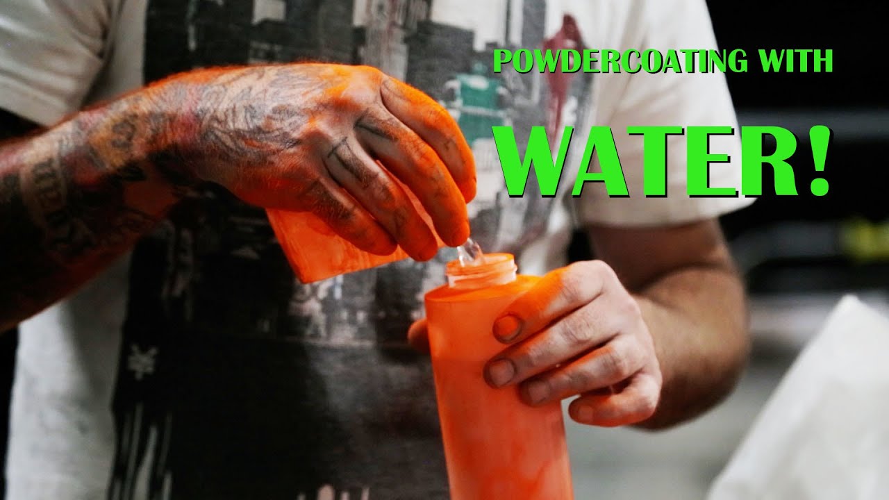 POWDER COATING WITH WATER = ART?! - YouTube
