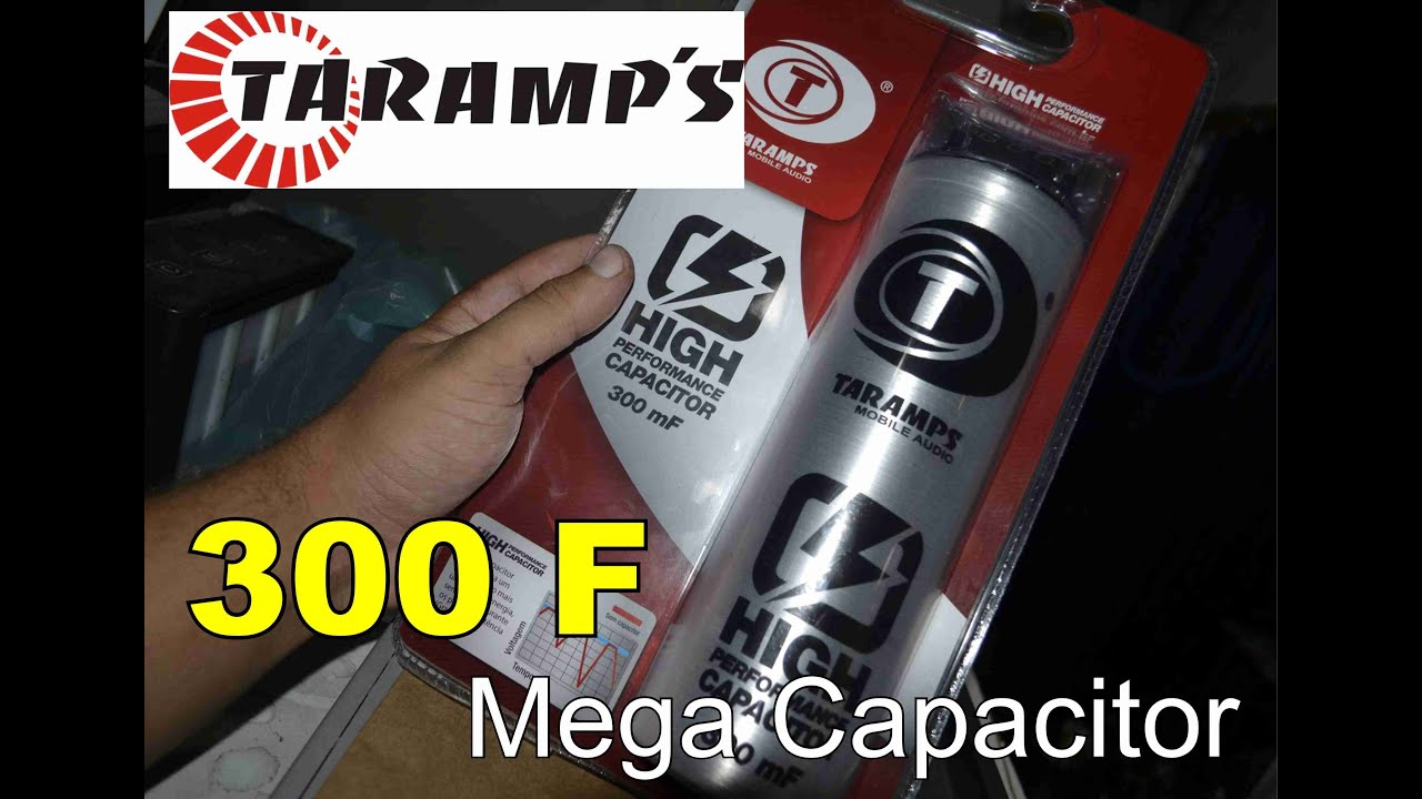 COMPREI UM MEGA CAPACITOR TARAMPS 300 MF - YouTube