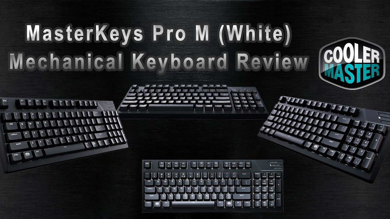 Cooler Master MasterKeys Pro M White LED - YouTube
