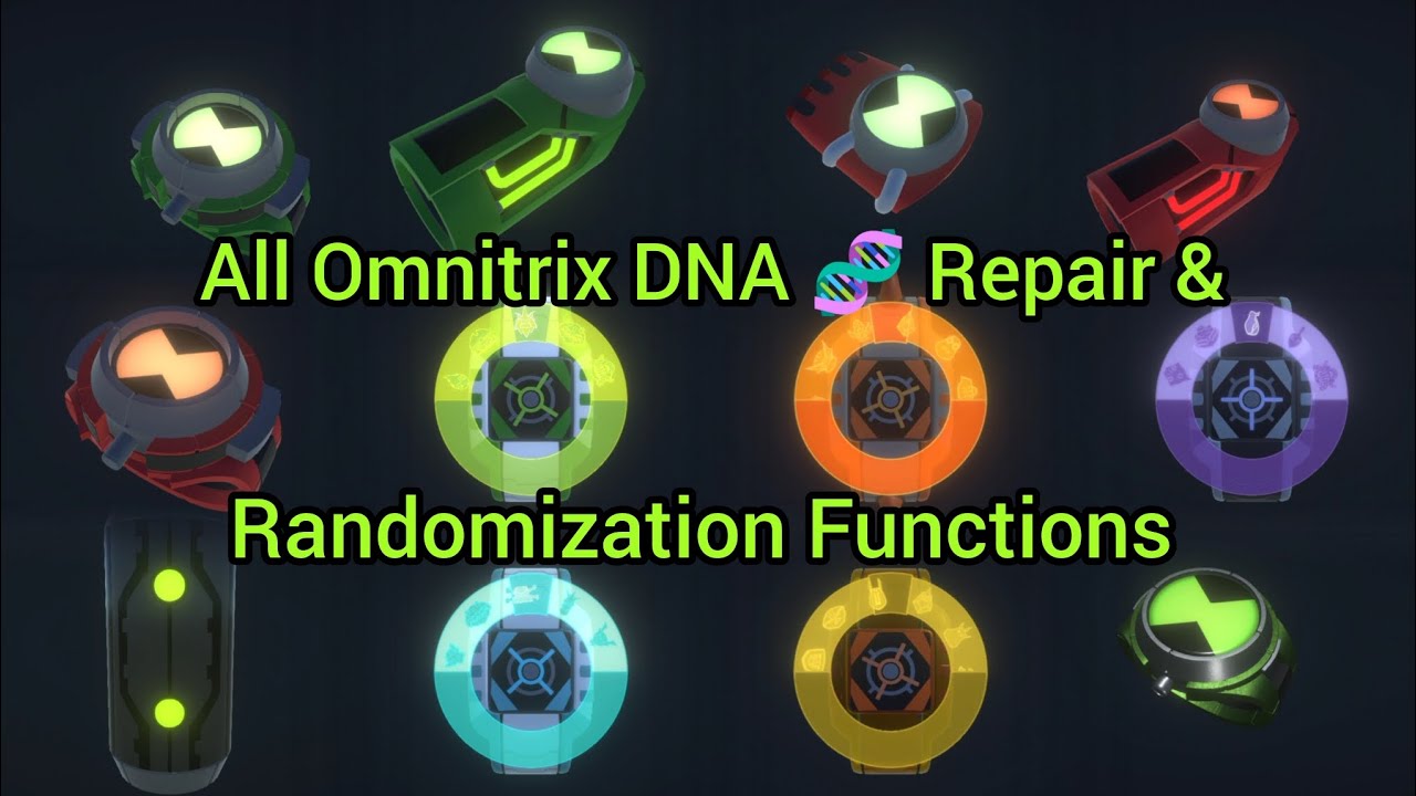 All Omnitrix DNA 🧬 Repair and Randomization function. For my Subscriber ...