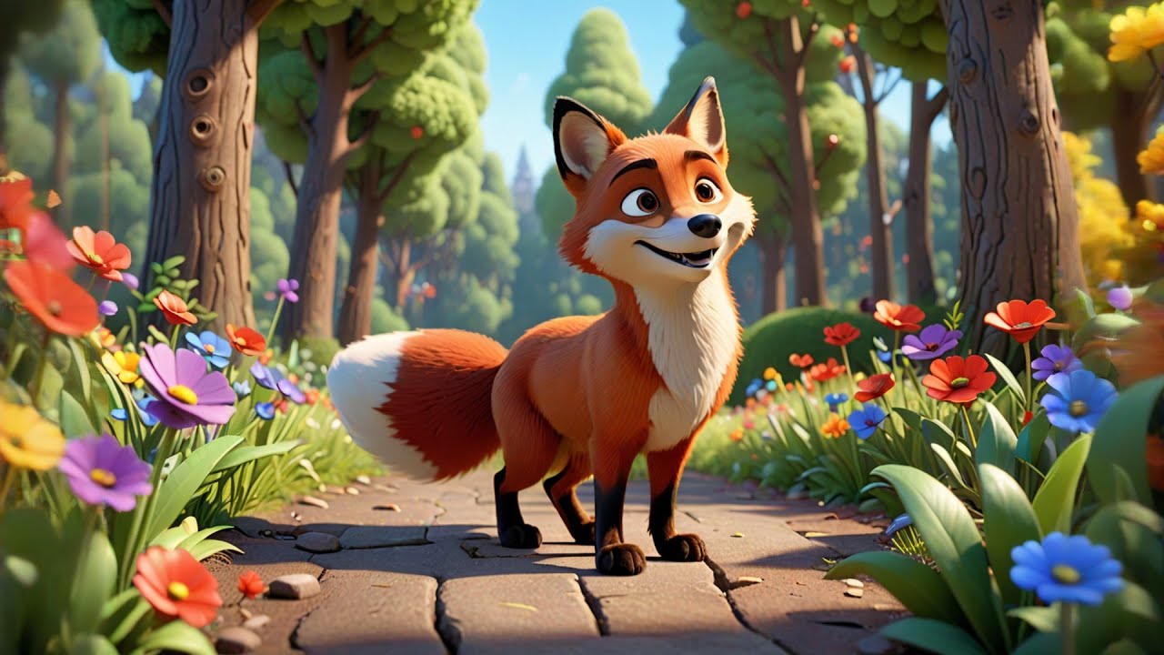 Fox’s Colorful Tail 🦊🌈 | Kids Fun Song | Learning Colors and Animals ...