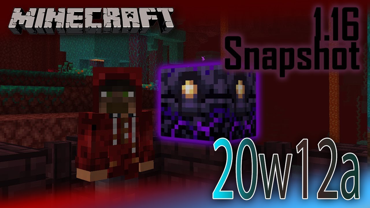 Minecraft 1.16 Snapshot: 20w12a Respawn Anchor in the Nether! - YouTube
