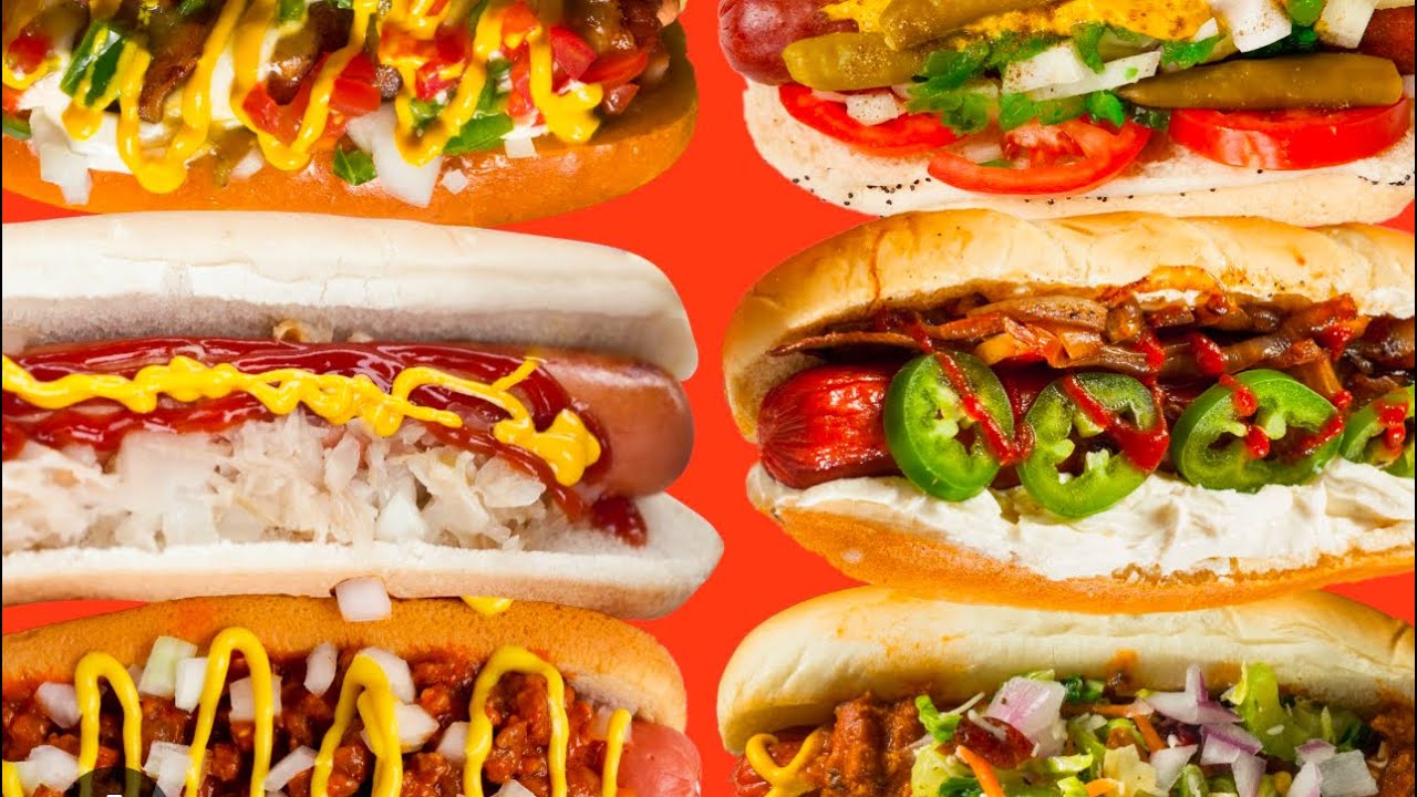 Different types of Hot Dogs. - YouTube