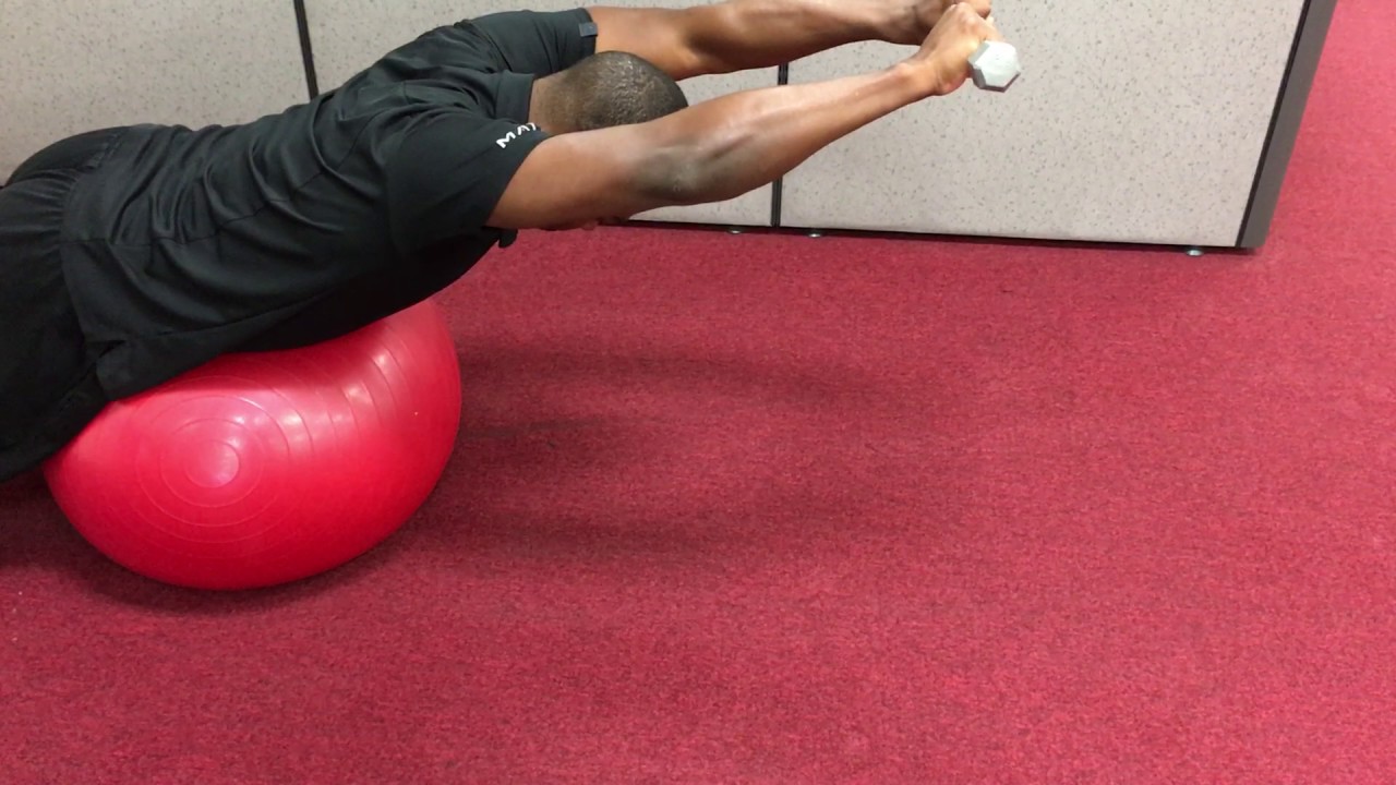 Stability Ball Back and Shoulder Combo - YouTube