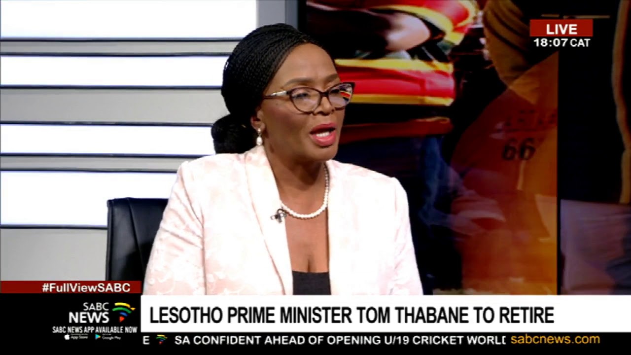 Lesotho's Prime Minister Thomas Thabane announces his intention to ...
