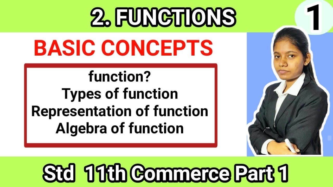 Types of functions class 11 in hindi | chapter 2 basic concept commerce ...
